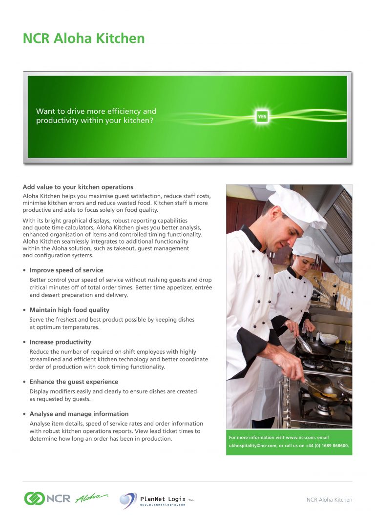 Kitchen Display System | NCR Aloha by PlanNet Logix